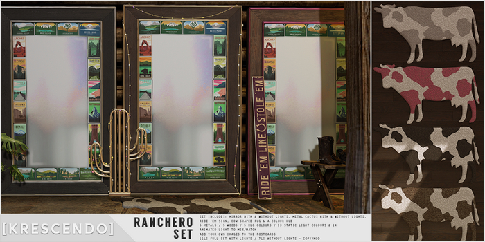 Second Life Marketplace - [Kres] Ranchero Set